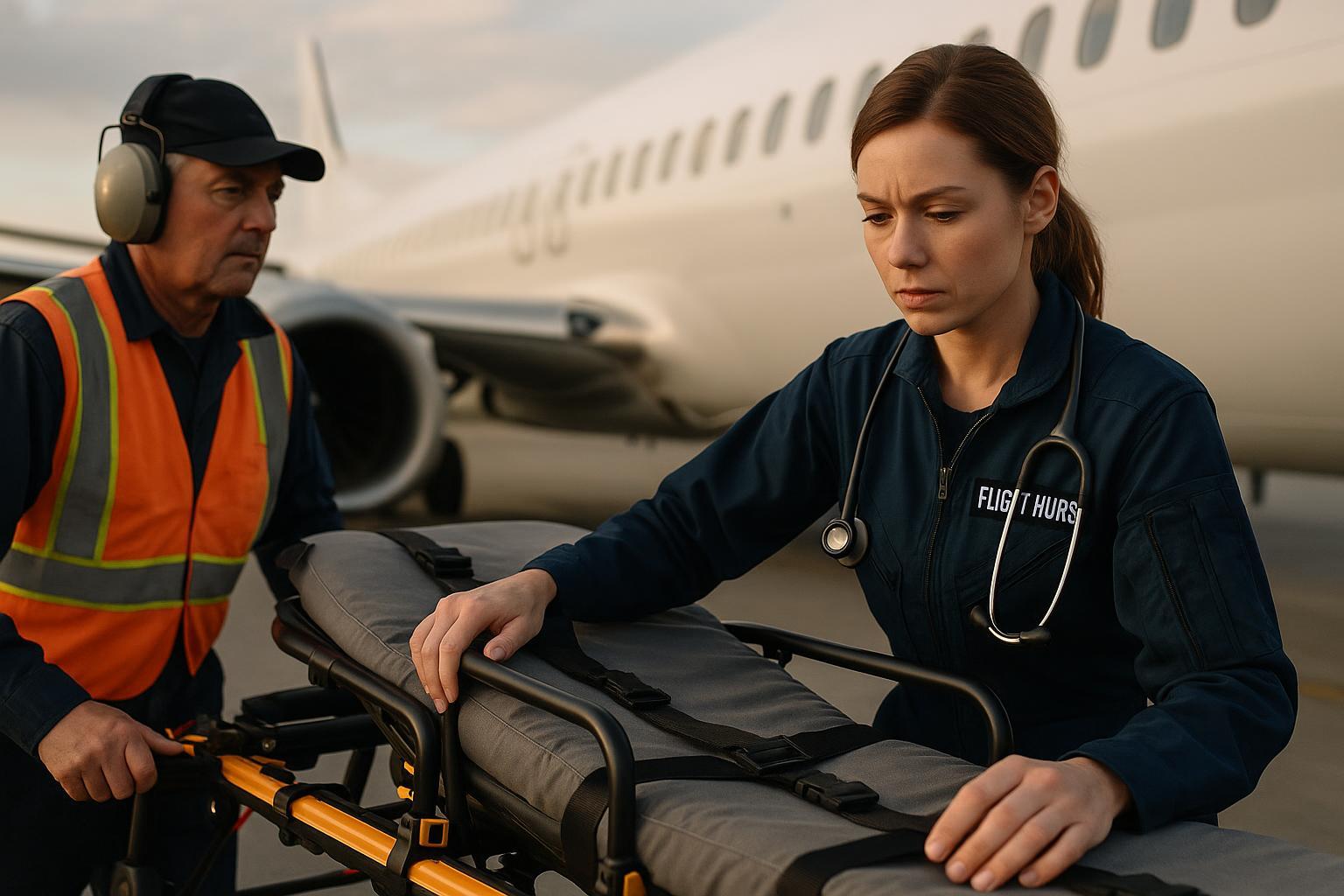 When is a commercial airline stretcher used instead of a private ...